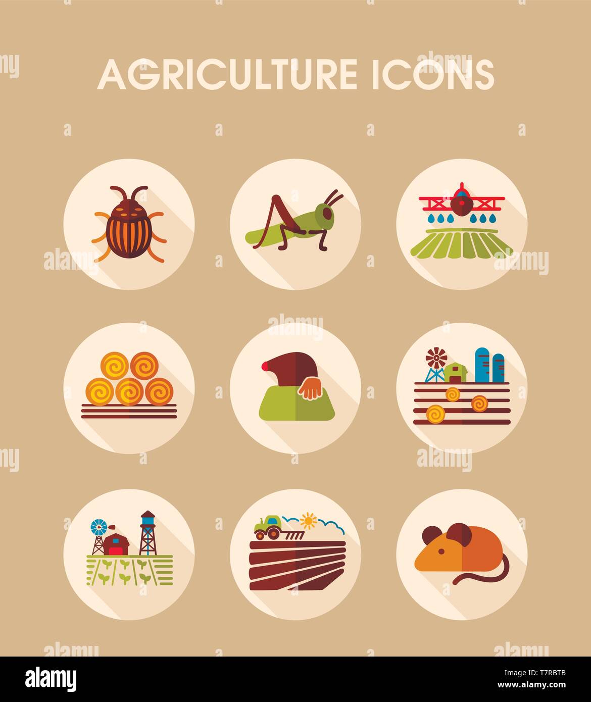 Farm Field icon. Agriculture sign. Graph symbol for your web site ...