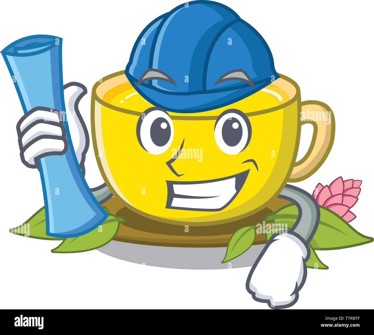Architect tea turmeric in the cartoon glasses Stock Vector Image & Art ...