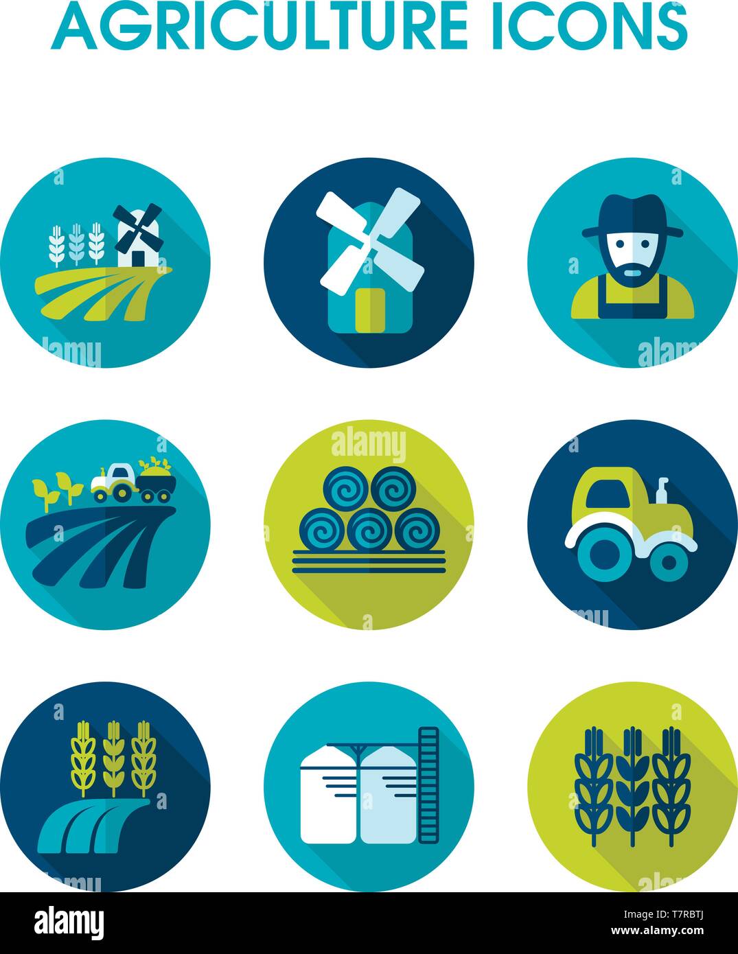 Farm Field icon. Agriculture sign. Graph symbol for your web site ...