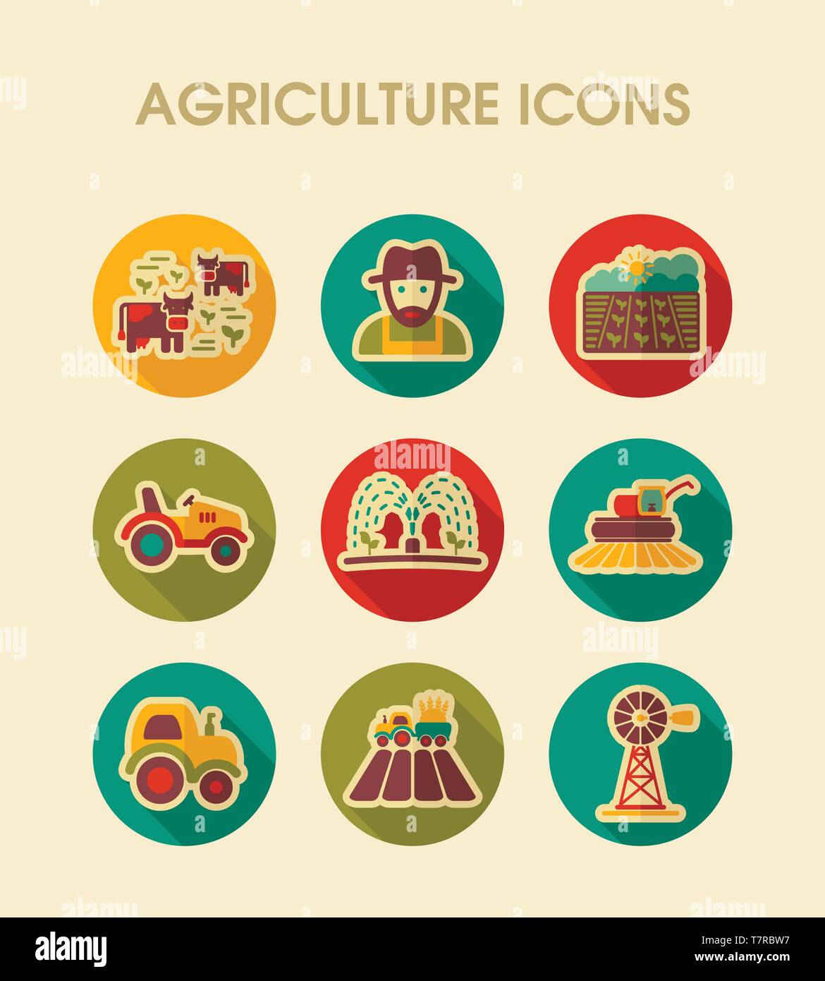 Farm Field icon. Agriculture sign. Graph symbol for your web site ...