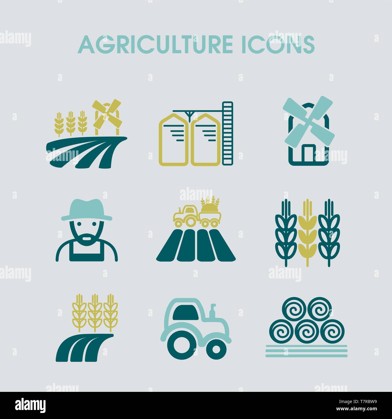 Farm Field icon. Agriculture sign. Graph symbol for your web site ...