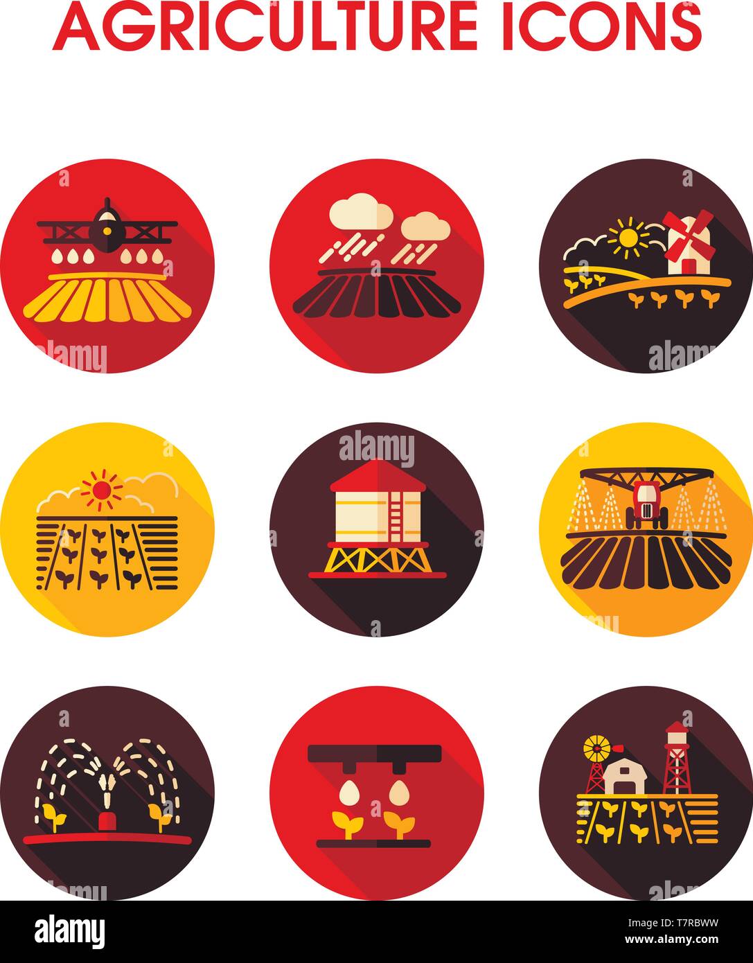 Farm Field icon. Agriculture sign. Graph symbol for your web site ...