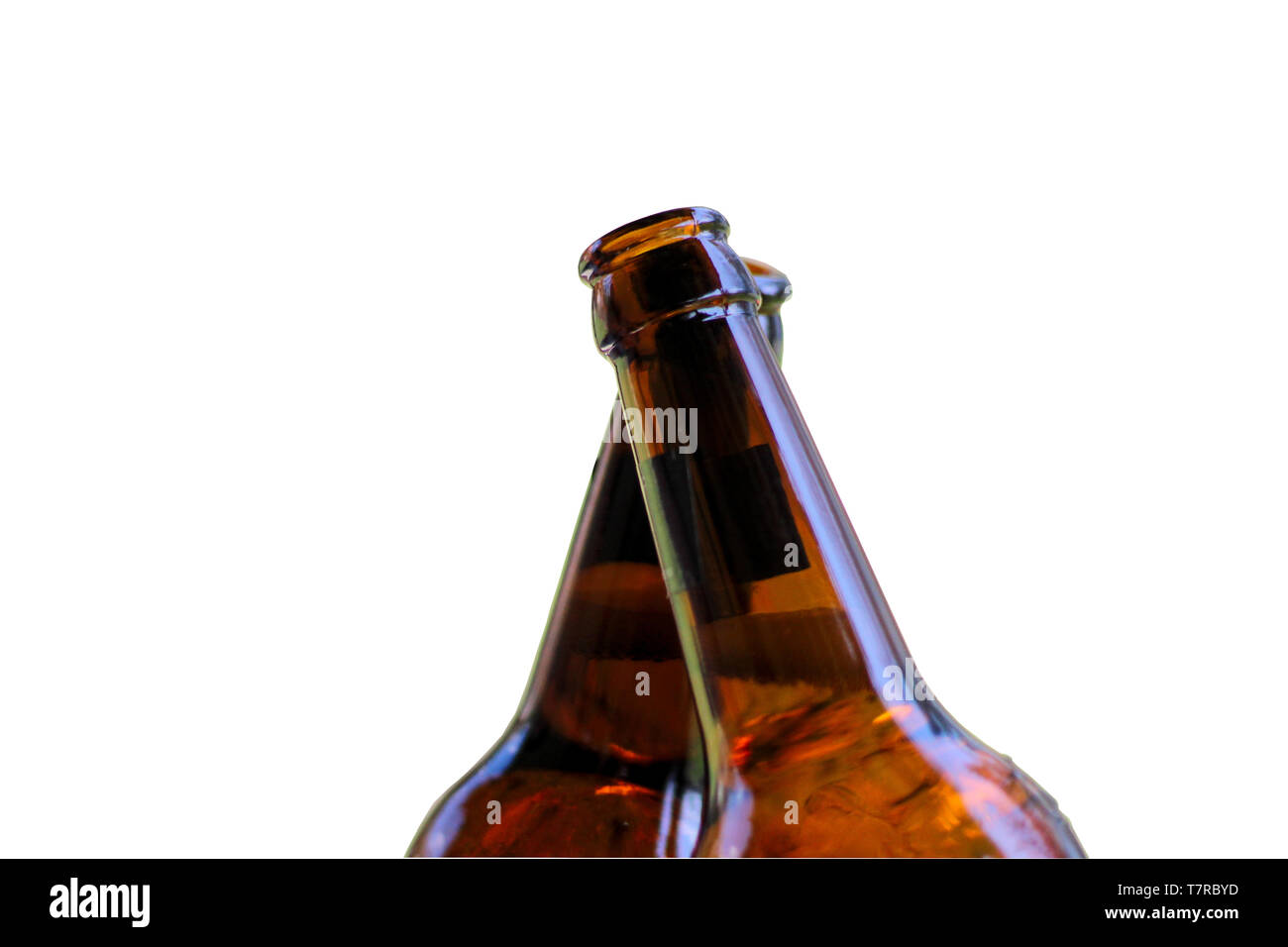 crossed beer bottles Stock Photo - Alamy