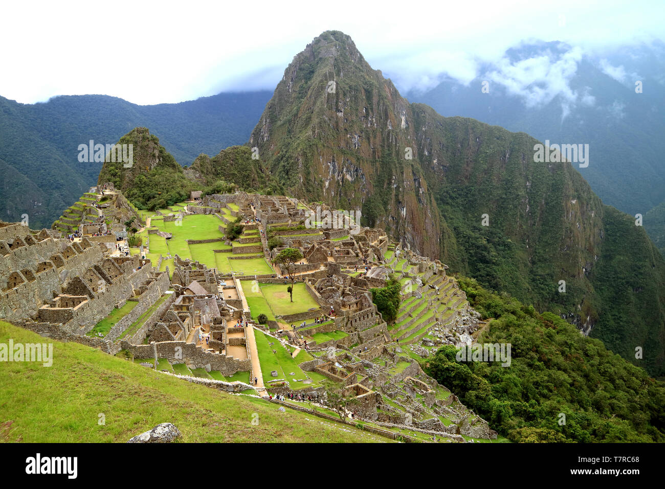 Ancient Inca Ruins SA, Peru, Machu Picchu Inca Ruins; Impressive Stone