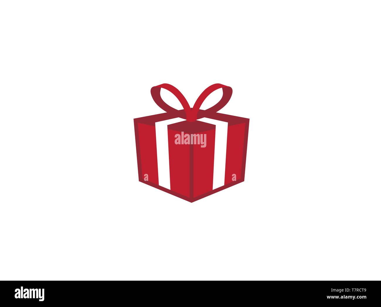 Red gift box and surprise for logo design illustration Stock Vector ...