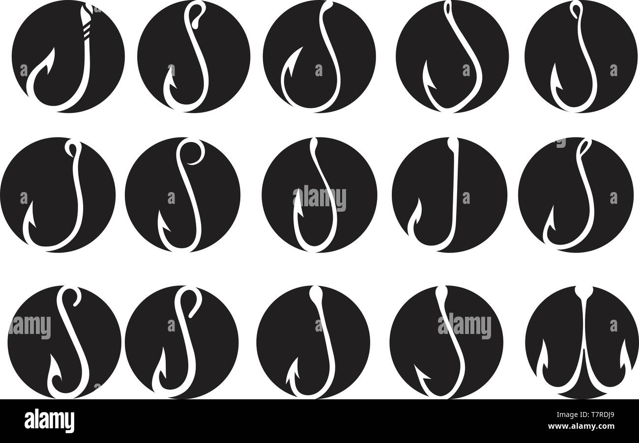 hook symbol and logo icon vector Stock Vector Image & Art - Alamy