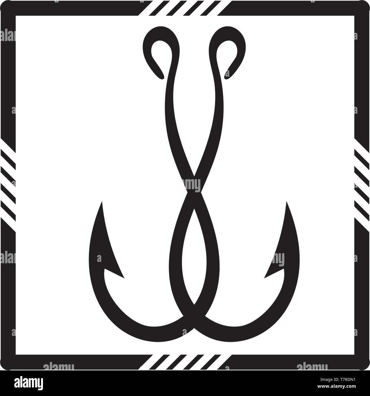 hook symbol and logo icon vector Stock Vector Image & Art - Alamy