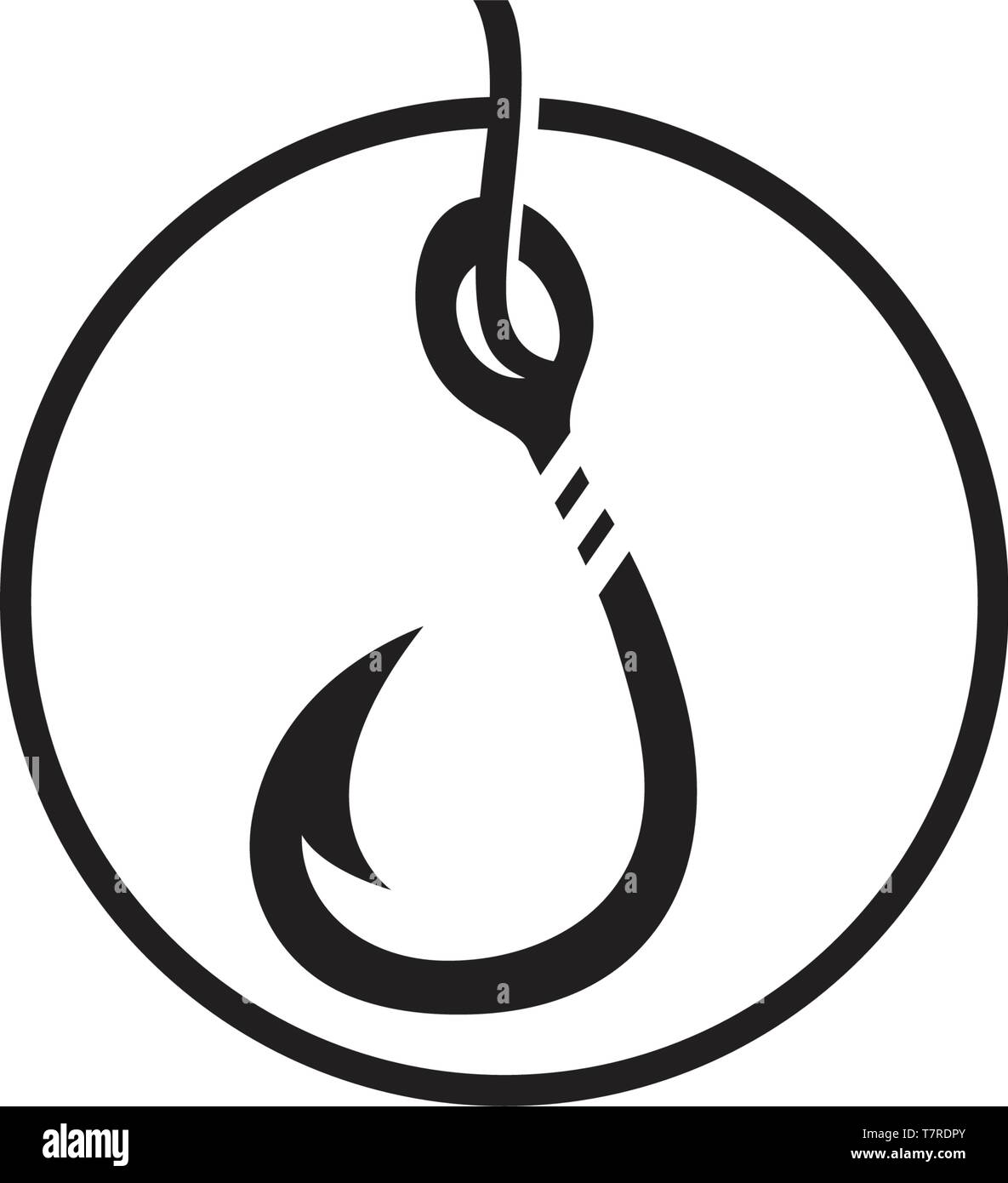 hook symbol and logo icon vector Stock Vector Image & Art - Alamy