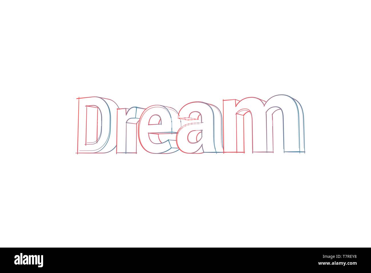 Dream 3d text words hi-res stock photography and images - Alamy