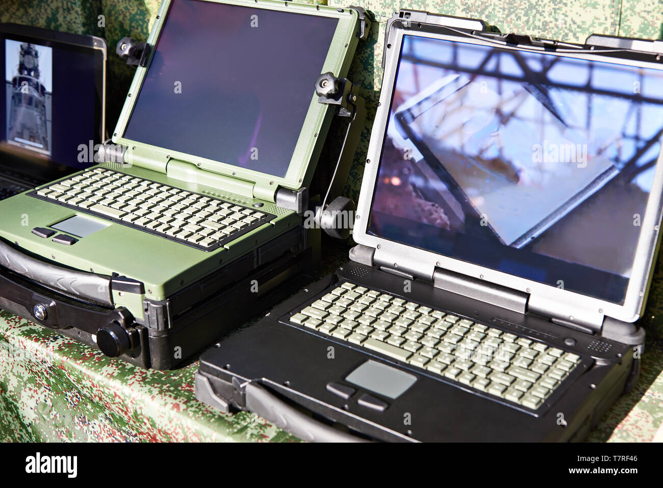 Protected laptops for military and industrial purposes Stock Photo - Alamy