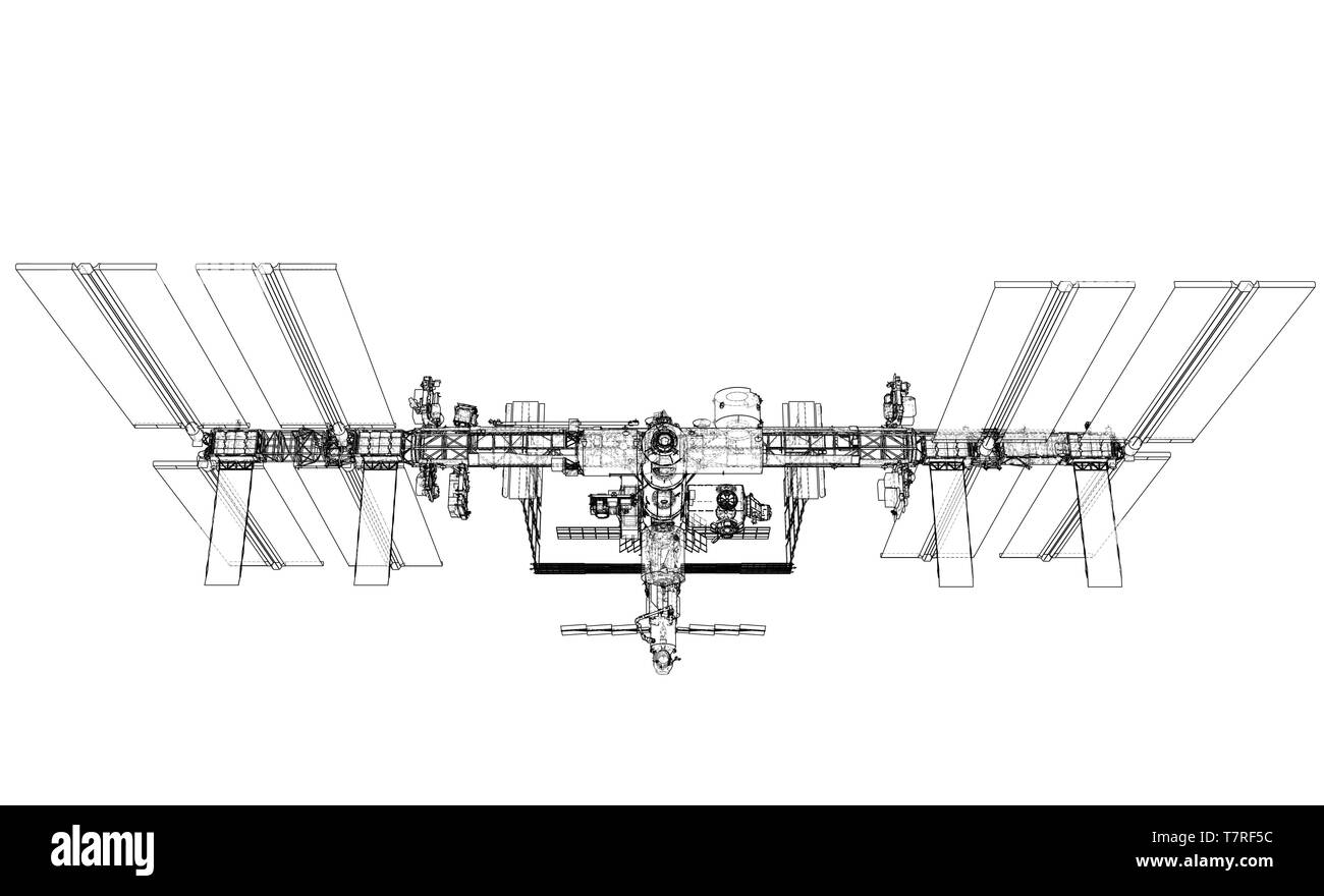 International Space Station Layout Diagram