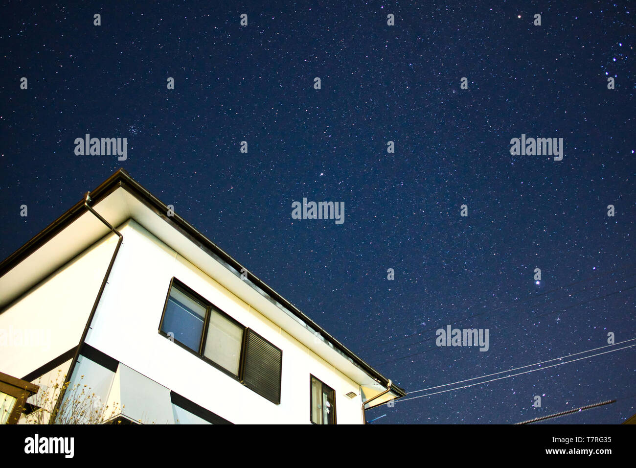 Starry night at our homestay in Matsumoto, Japan. Outdoor casual ...