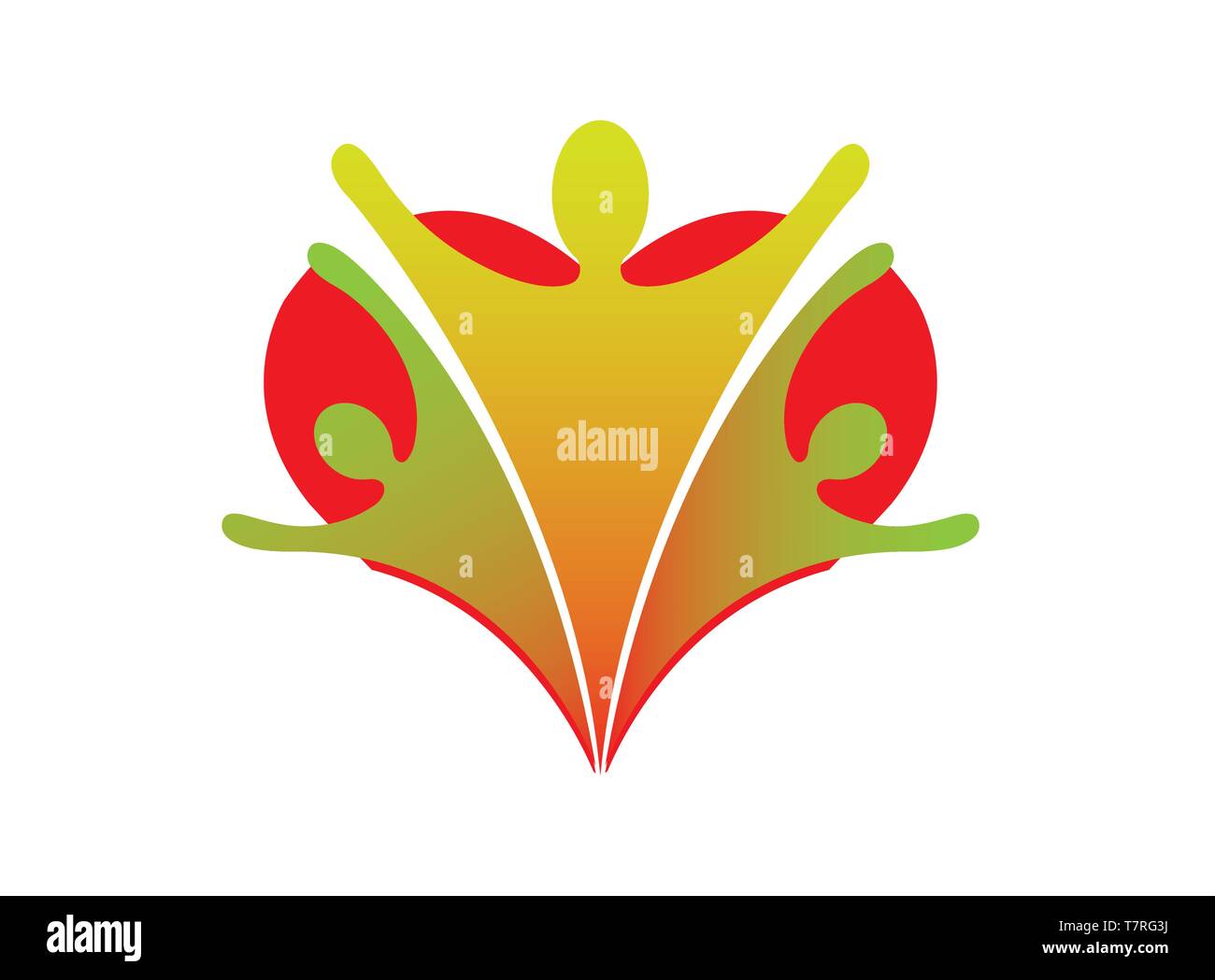 family union with big heart care logo design Stock Vector Image & Art ...