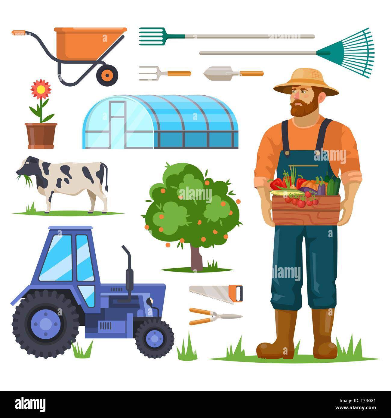 Farmer Stock Vector Images - Alamy