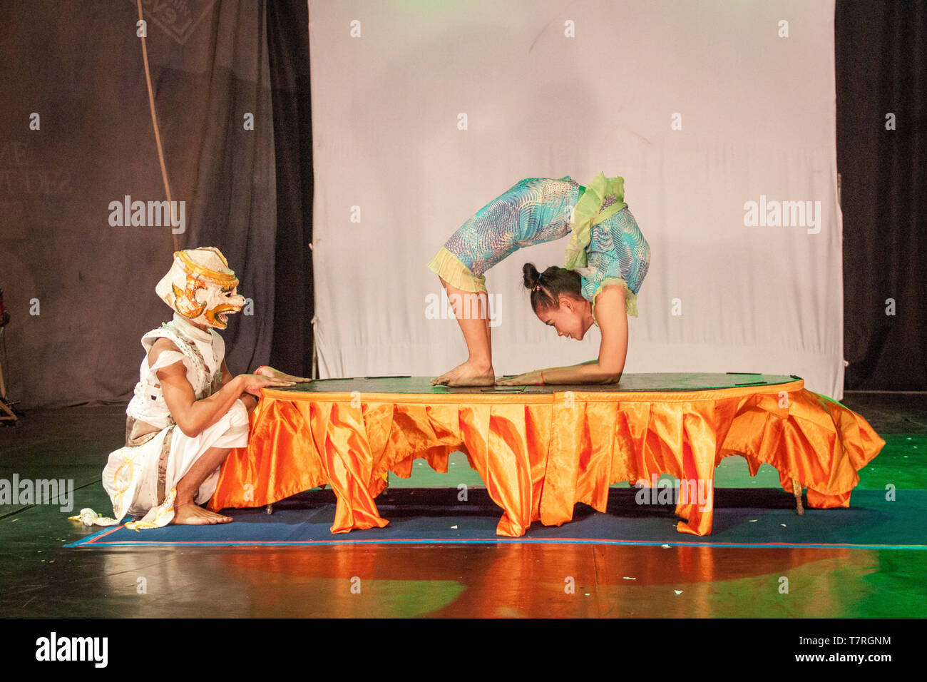 Battambang circus, Cambodia Stock Photo - Alamy