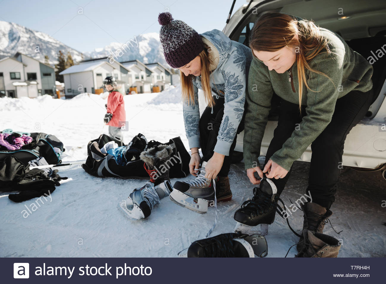 Woman ice car hi-res stock photography and images - Alamy