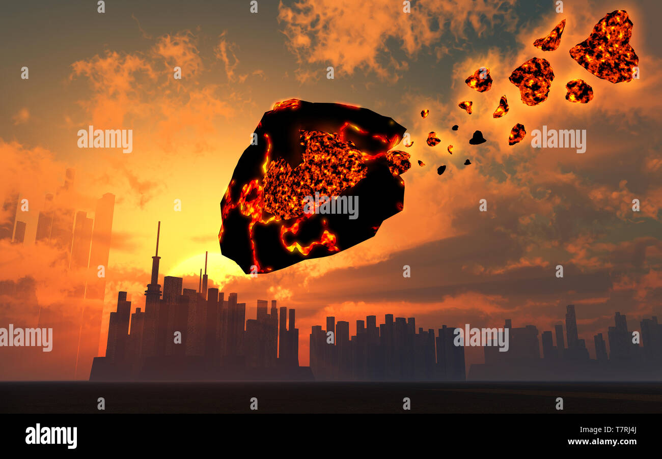 Small meteorites burn up in the atmosphere hi-res stock photography and ...