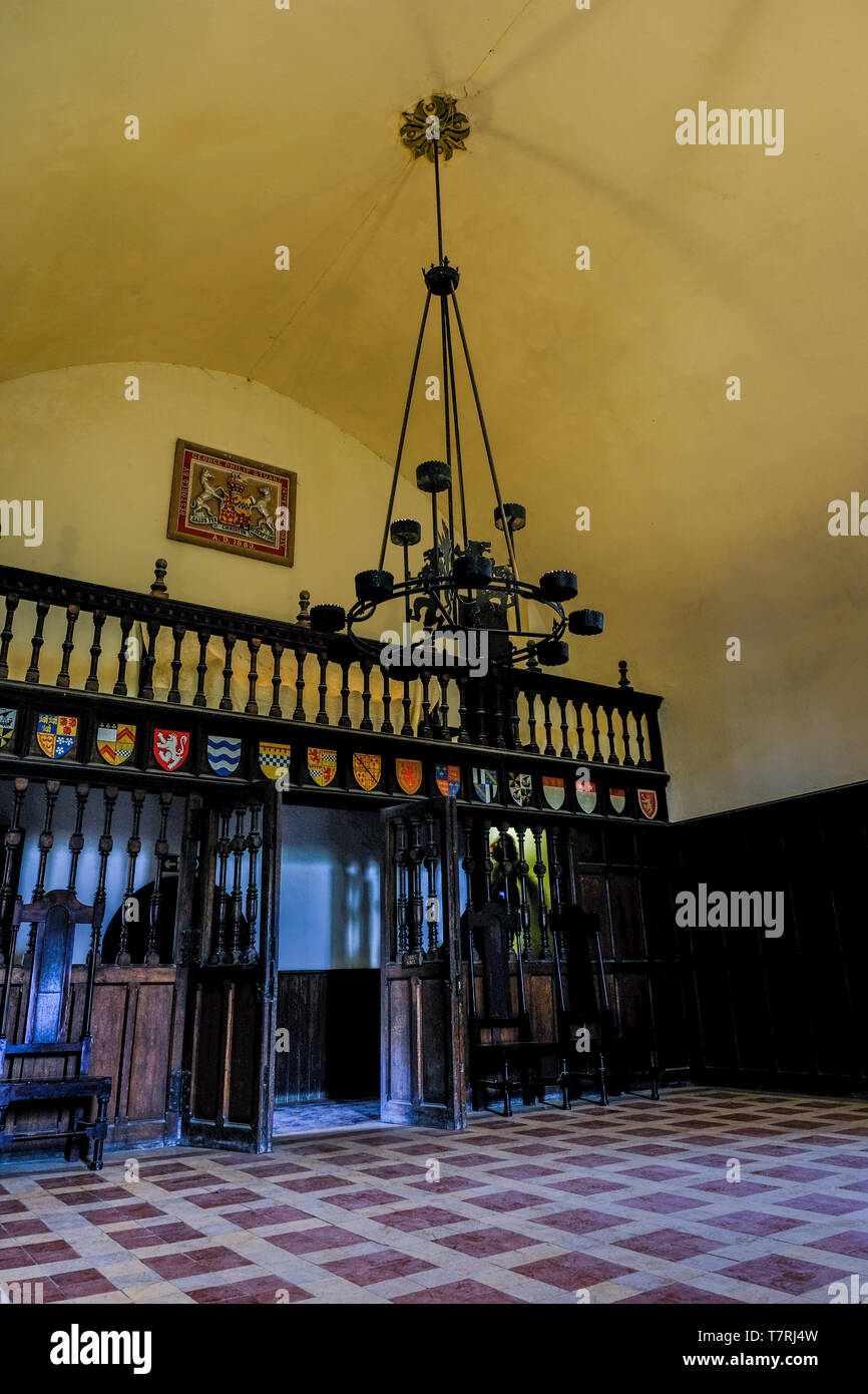Inside the remains of Doune Castle in Scotland Stock Photo - Alamy