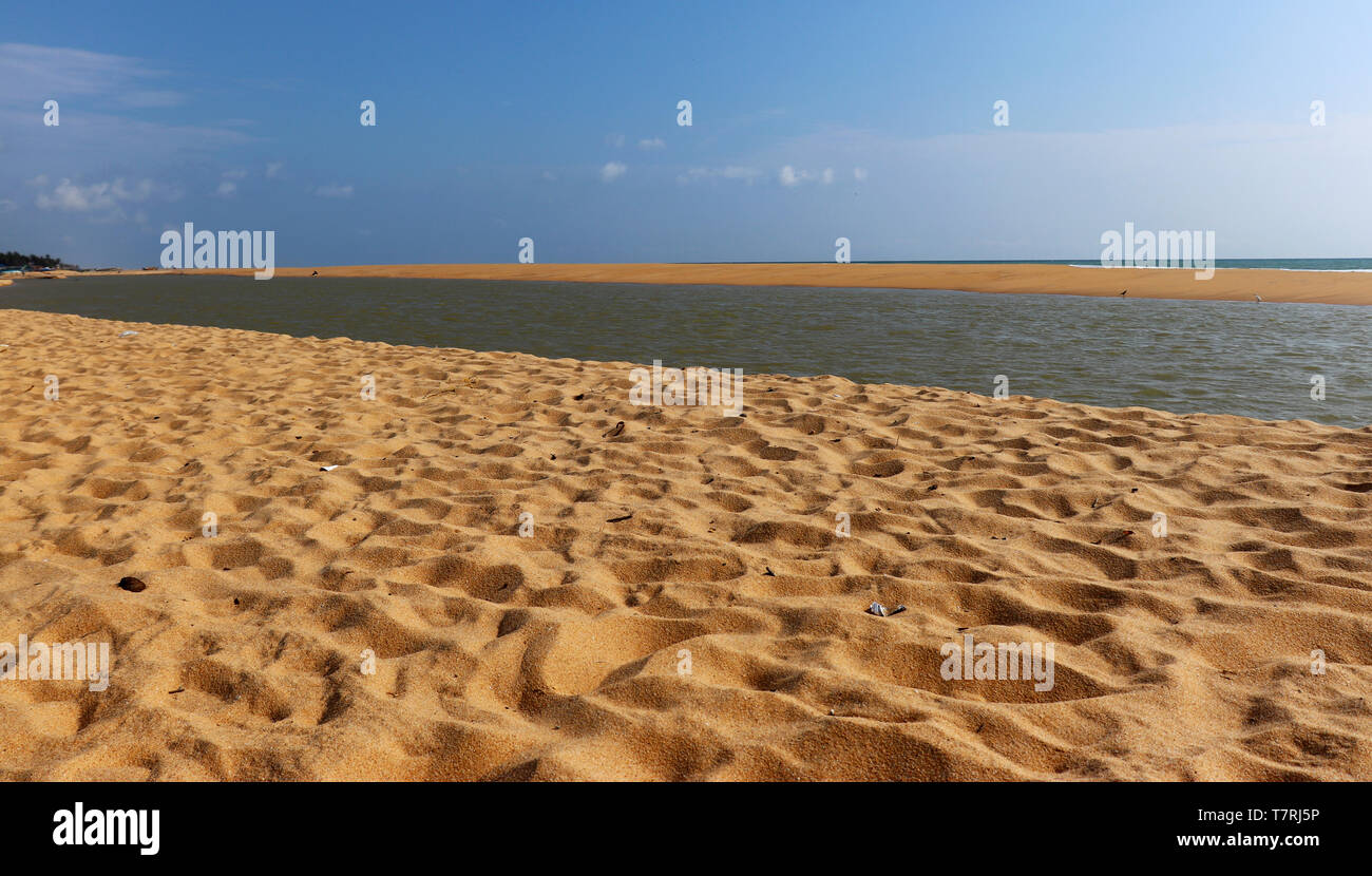 Sand on Beach Side Stock Photo - Alamy