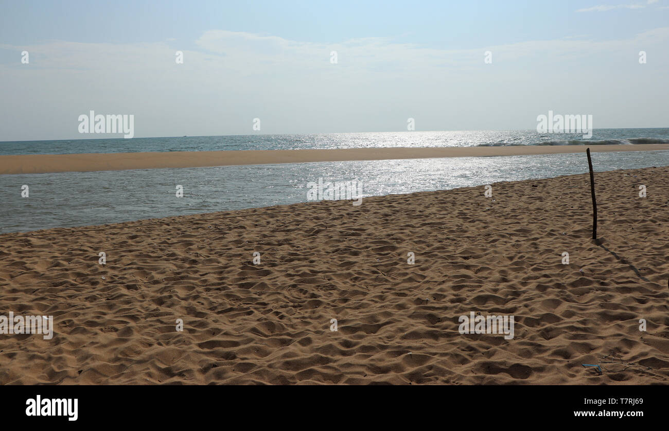 Sand on Beach Side Stock Photo - Alamy