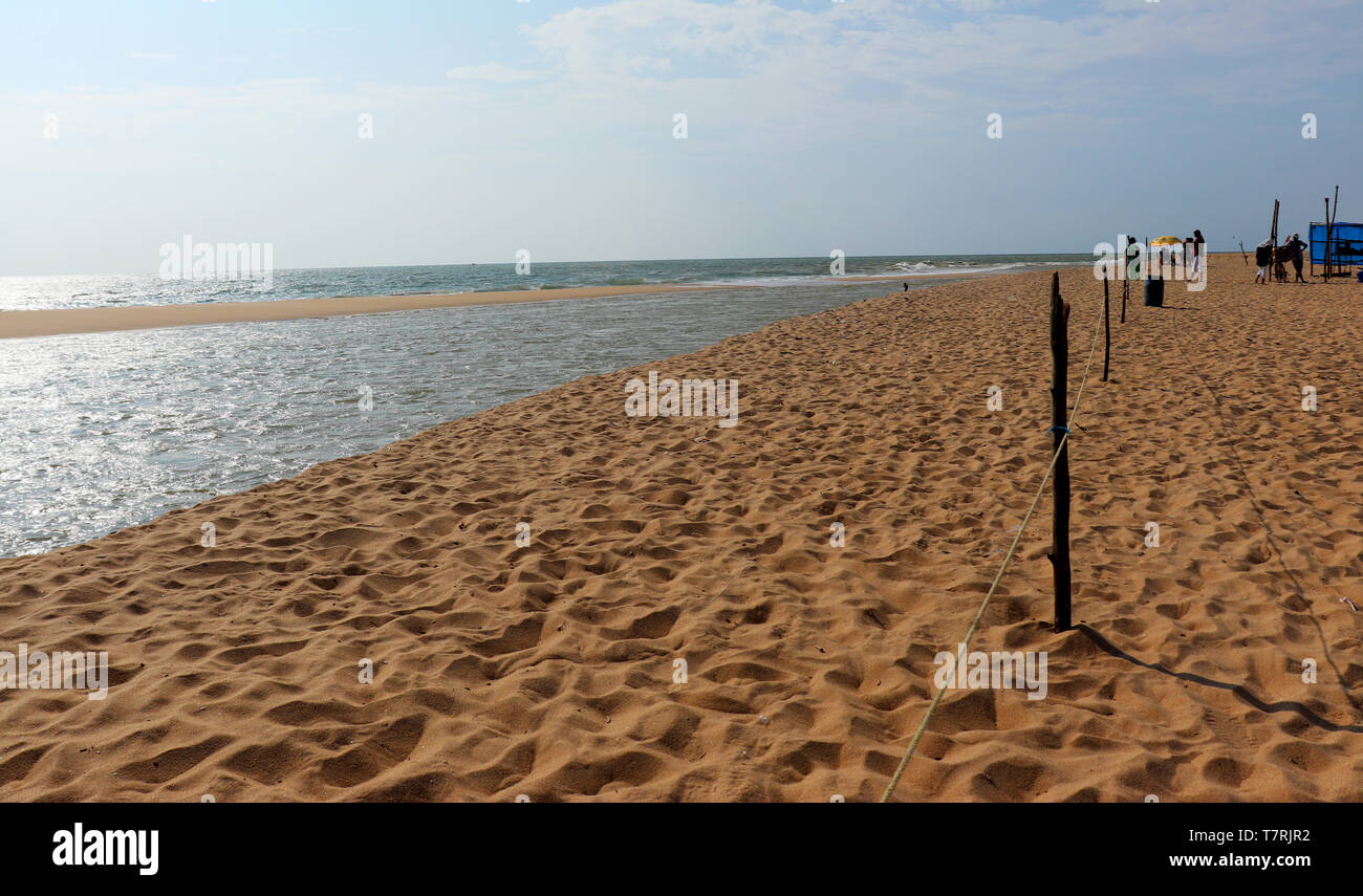 Sand on Beach Side Stock Photo - Alamy