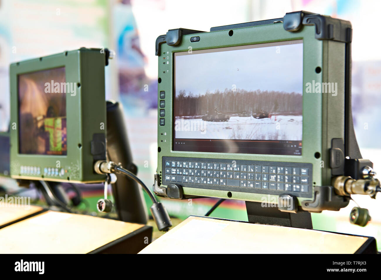 Protected tablet computers for industry and military purposes Stock ...