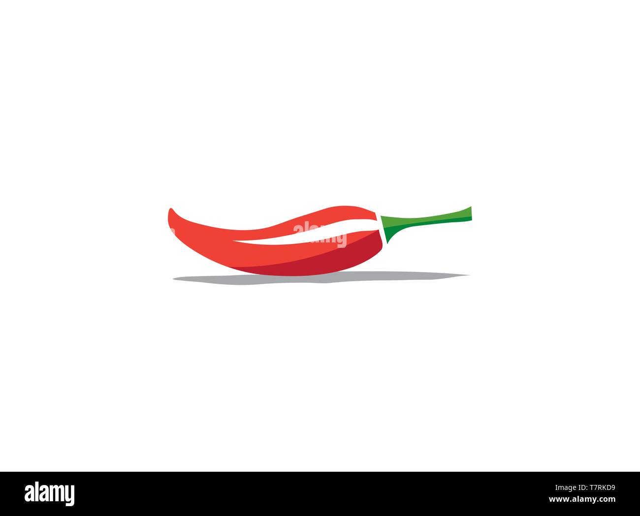 Big red chilli pepper logo Stock Vector Image & Art - Alamy