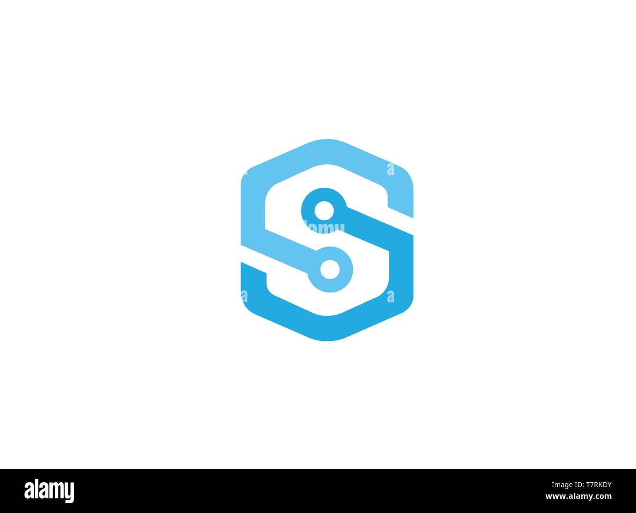 Technology Alphabet S Logo Stock Vector Image & Art - Alamy