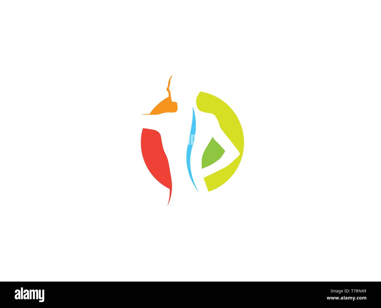 human Backbones therapy and body health or Circle Sphere for logo Stock ...