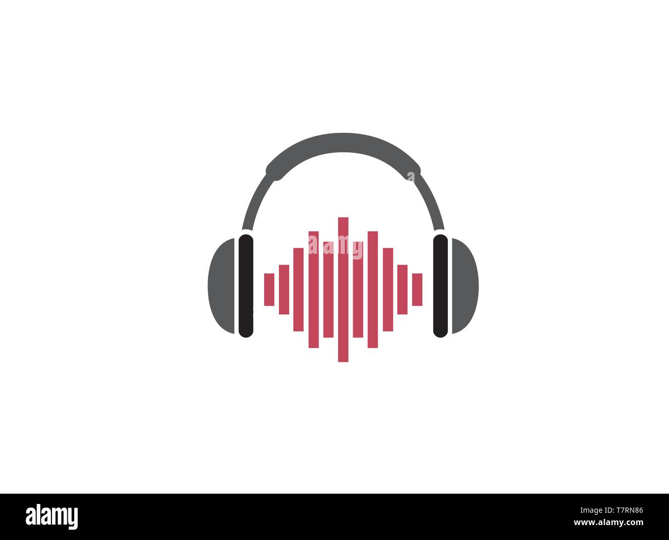 Headphone logo Cut Out Stock Images & Pictures - Alamy