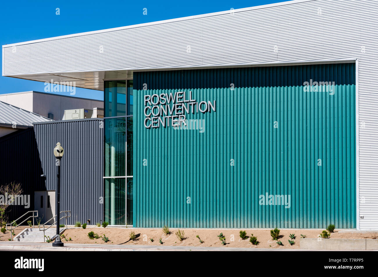 Convention Center exterior in Roswell, New Mexico, USA> Stock Photo - Alamy