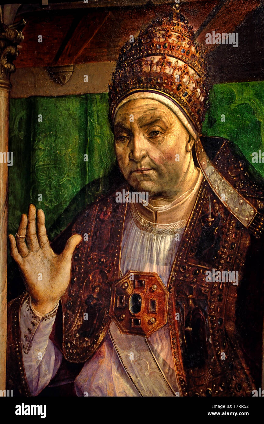 Pope Calixtus III by Justus van Gent 1435 - 1500 Antwerp South ...
