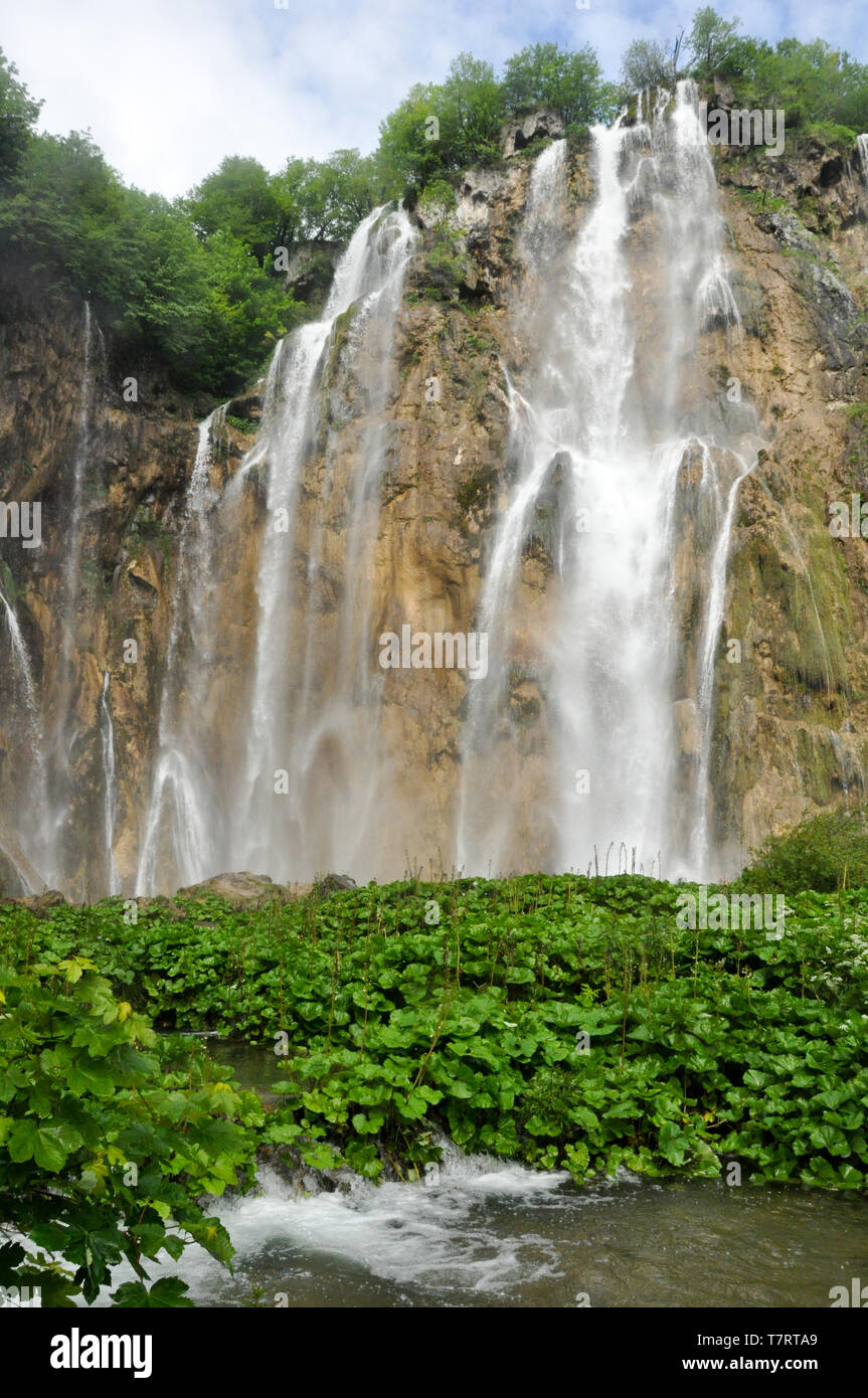 Veliki Slap Waterfall Plitvice Lakes National Park Stock Photo - Alamy