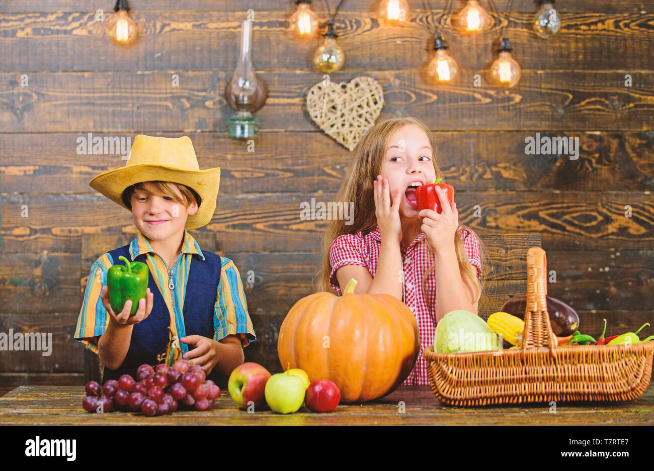 Farming teaches kids where their food comes from. Kids farmers girl boy ...