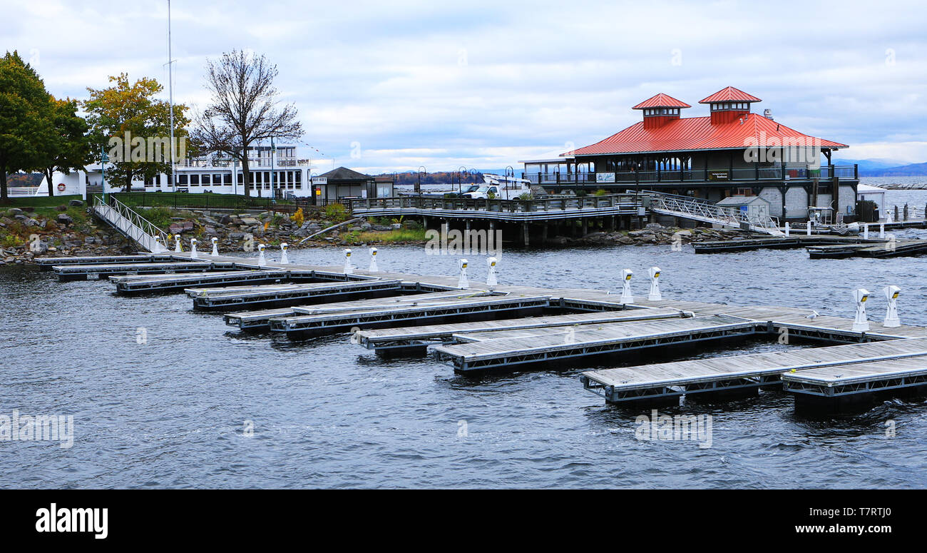 A Marina scene in Burlington, Vermont Stock Photo - Alamy