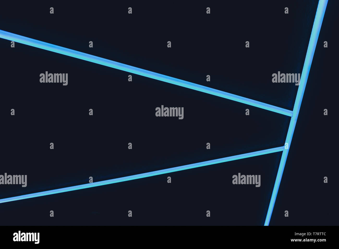 Abstract contemporary architecture background, ceiling lighting corner ...