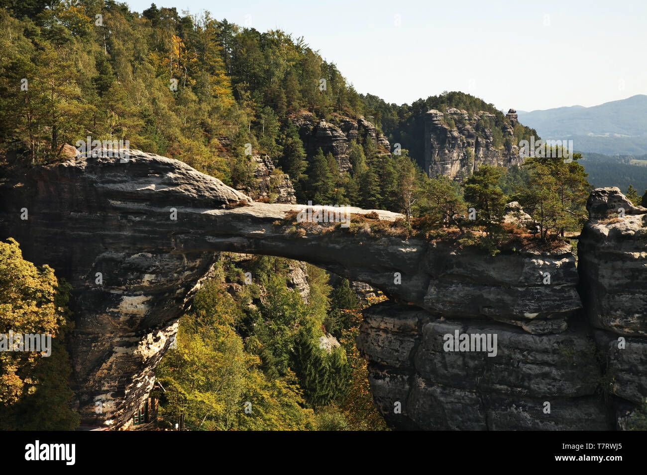 Pravcicka brana - Prebischtor Gate at Bohemian Switzerland - Elbe ...