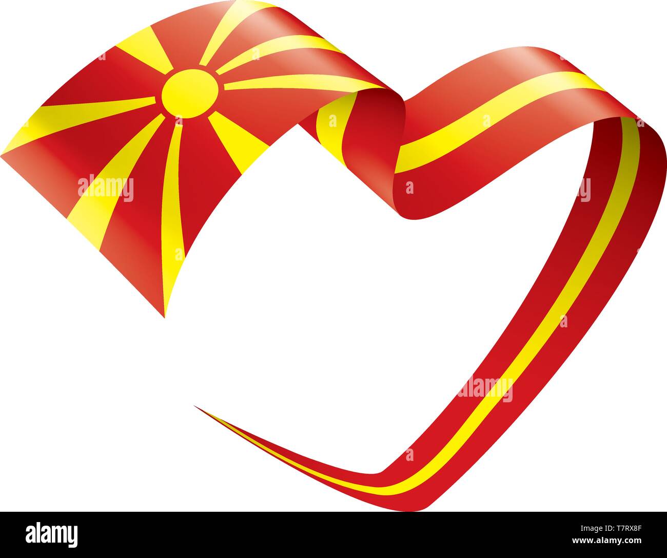 Macedonia flag, vector illustration on a white background Stock Vector ...