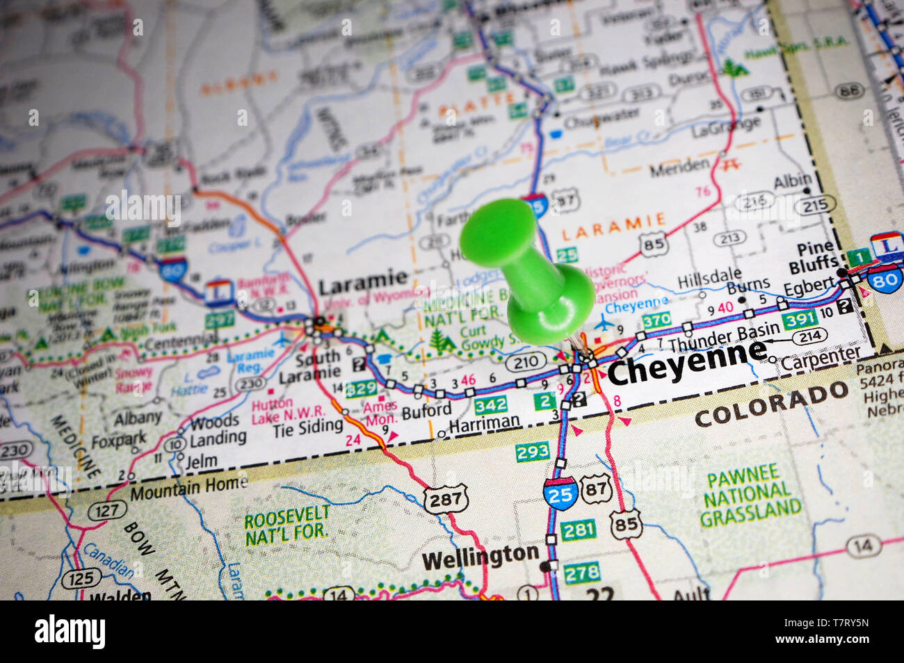 Cheyenne Wyoming Map