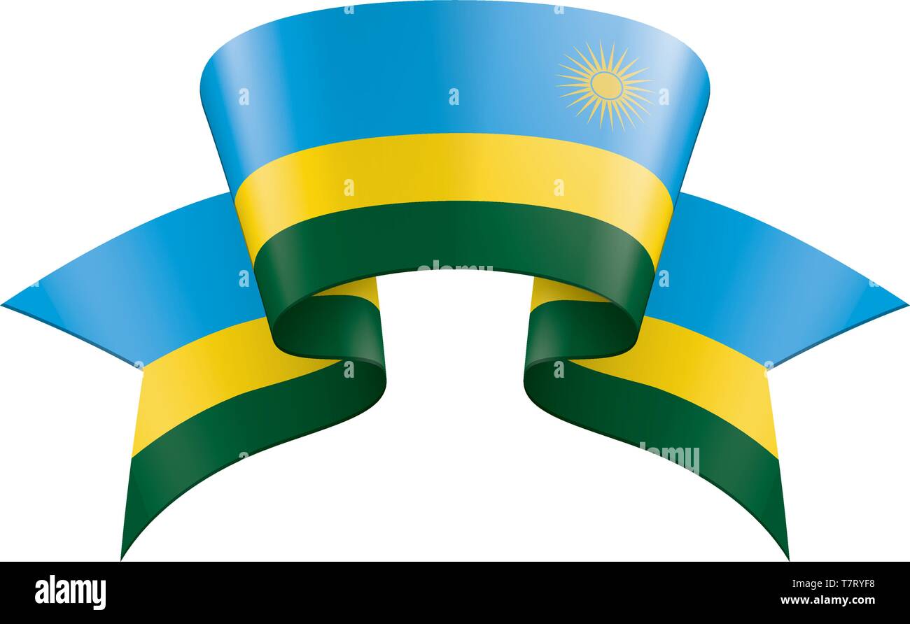 Rwanda flag, vector illustration on a white background Stock Vector ...