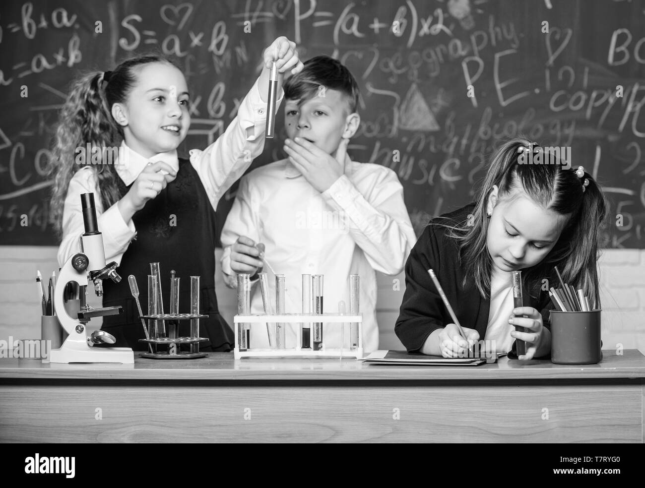 childrens day. Chemistry. Back to school. Little kids learning ...