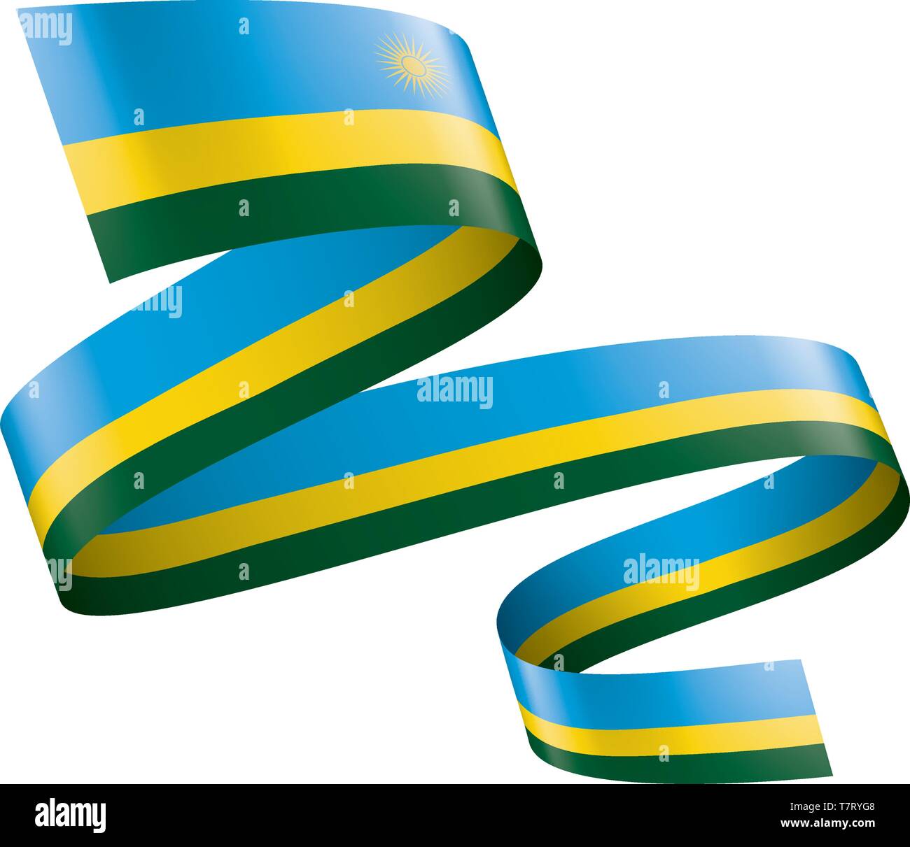 Rwanda flag, vector illustration on a white background Stock Vector ...