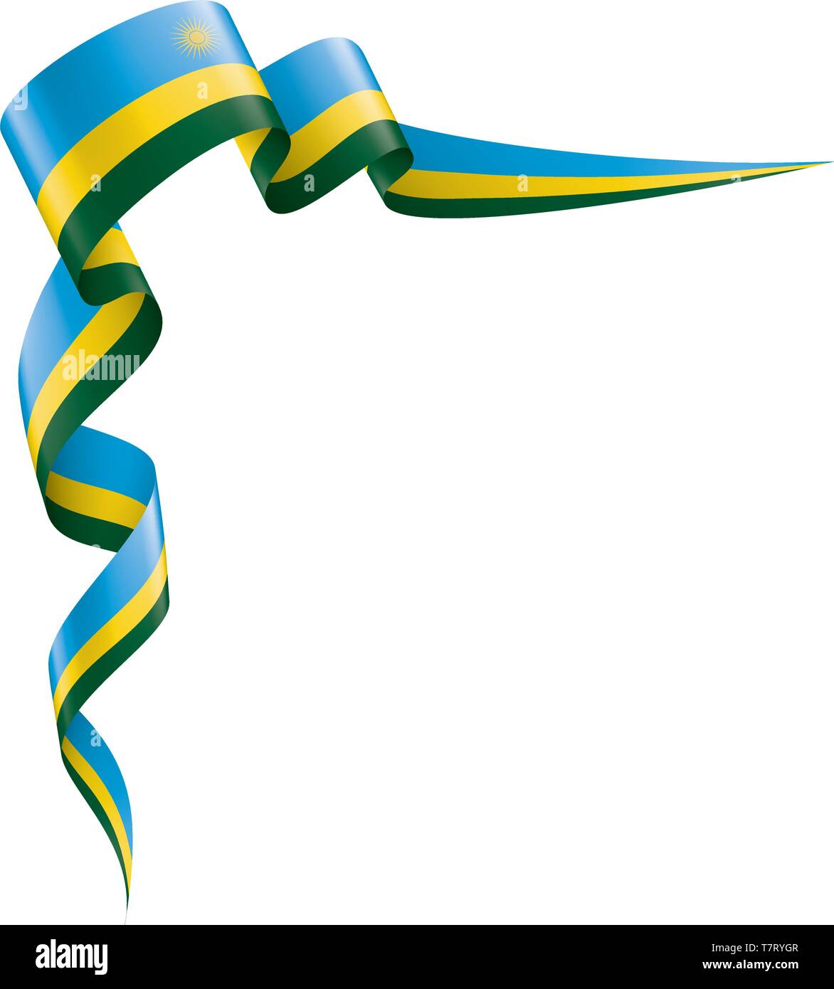 Rwanda flag, vector illustration on a white background Stock Vector ...