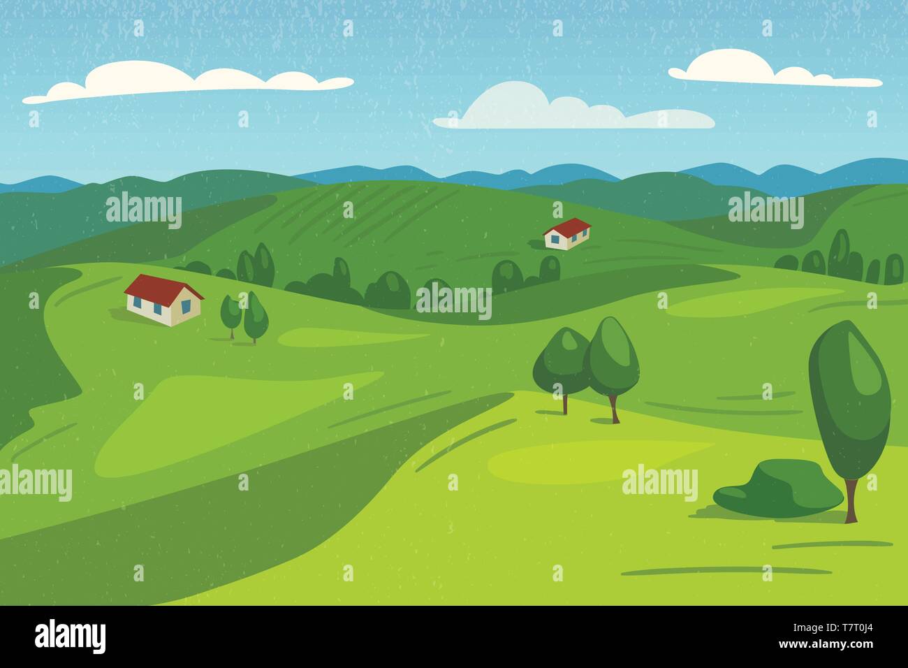 Beautiful country background Stock Vector Images - Alamy