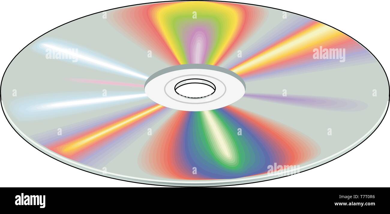 Compact Disc Vector Illustration Stock Vector Image & Art - Alamy