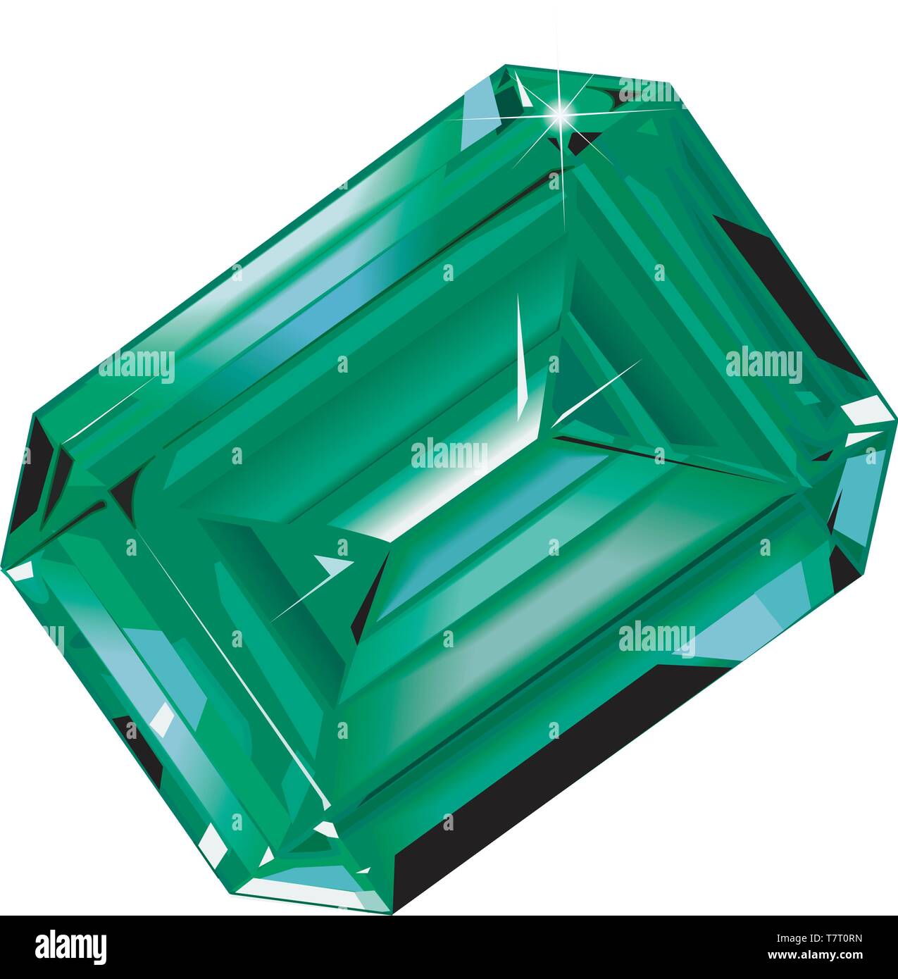 Emerald Vector Illustration Stock Vector Image & Art - Alamy