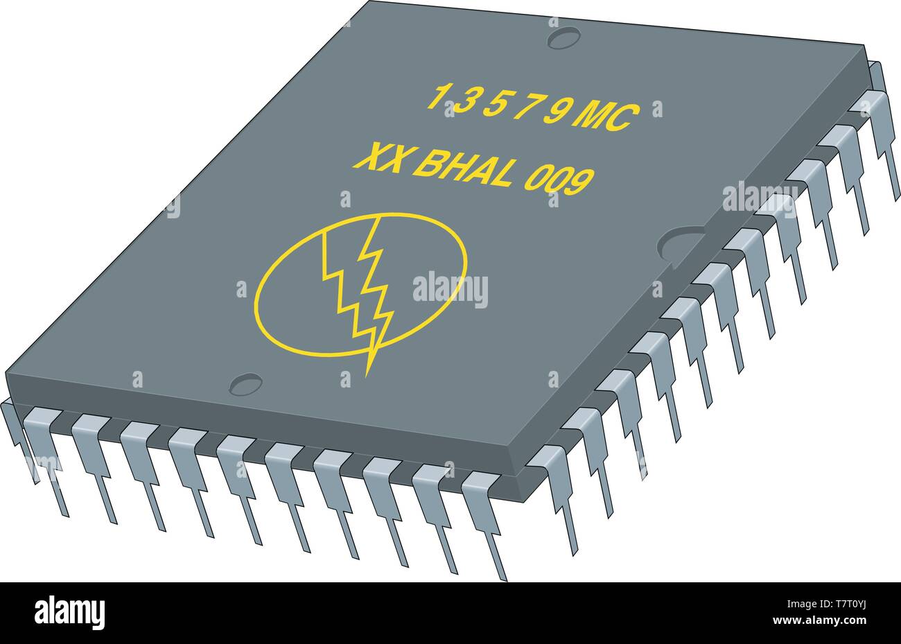 Microchip Vector Illustration Stock Vector Image & Art - Alamy