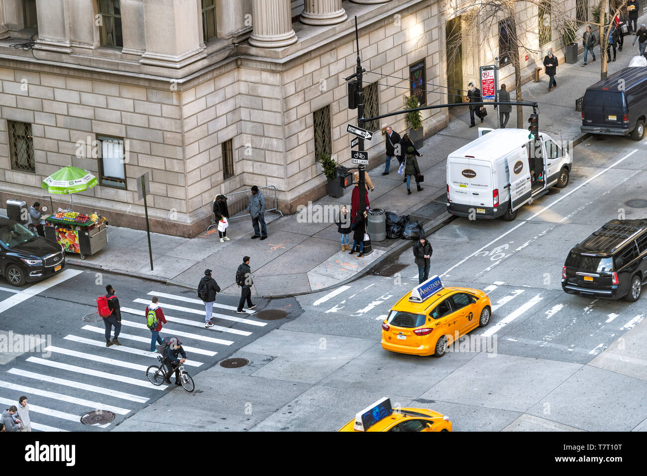 Aerial intersection walking hi-res stock photography and images - Alamy