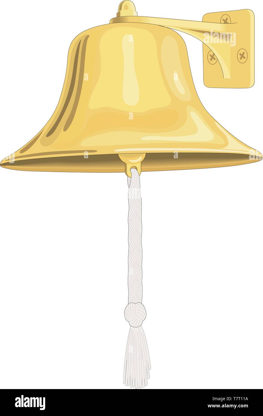 Ship's Bell Vector Illustration Stock Vector Image & Art - Alamy