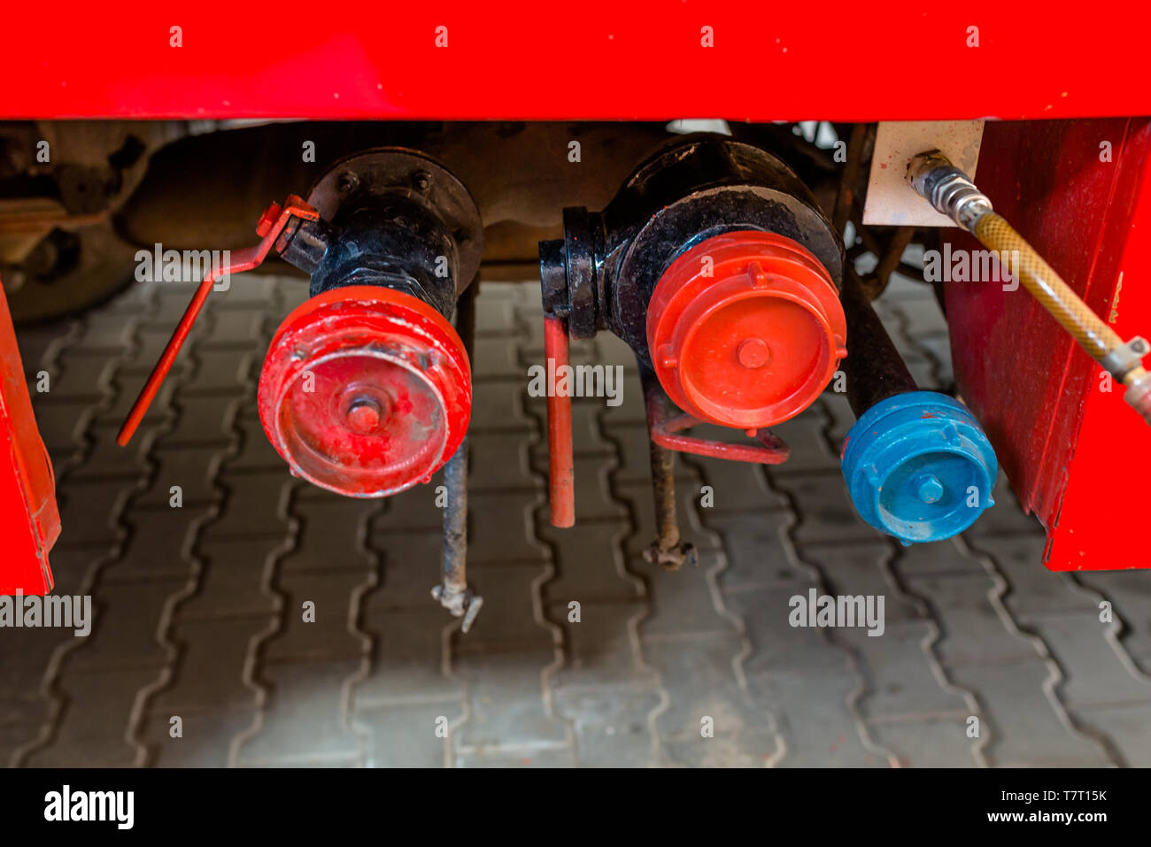 Fire hose connection valves hi-res stock photography and images - Alamy